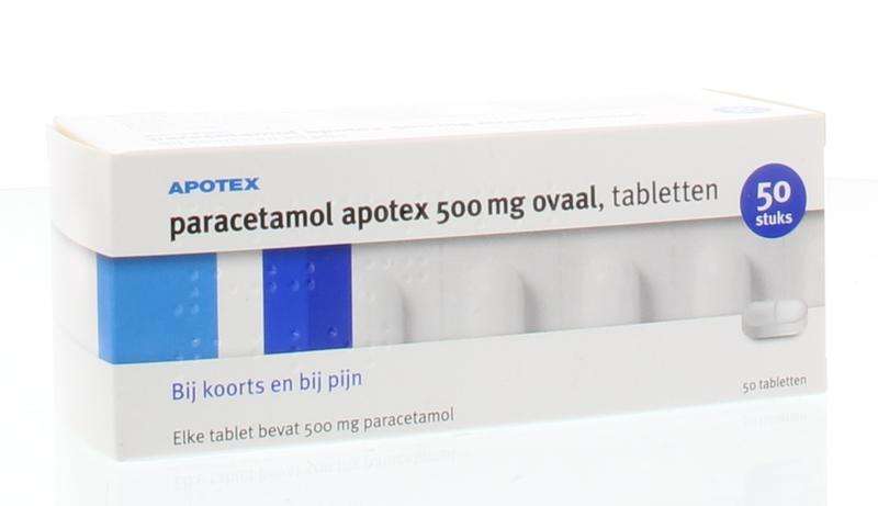 Apotex Paracetamol 500mg Tablets, 50 count – Benu-Aruba